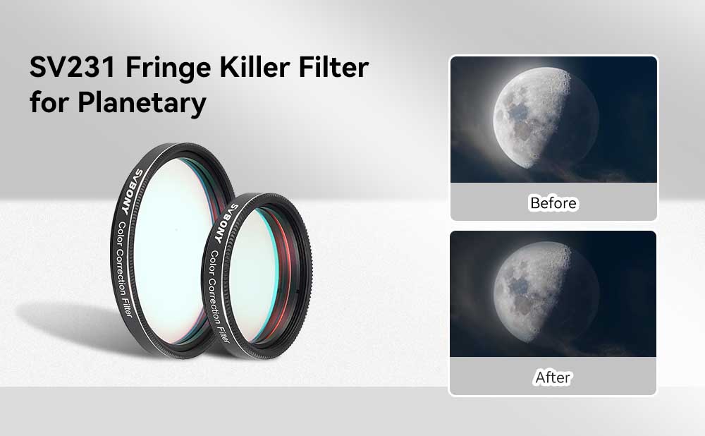 SV231 Fringe Killer Color Correction Filter for Lunar and Planetary ...